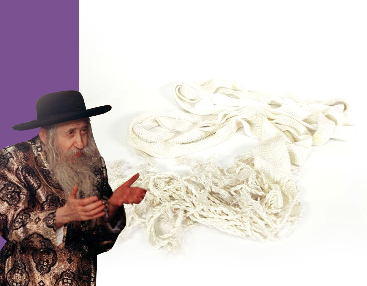 White Gartel that Belonged to the Admo"r Rabbi Meshulim Feish Segal of ...